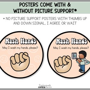 Hand Signal Posters | Boho Classroom Decor | Classroom Printable ...