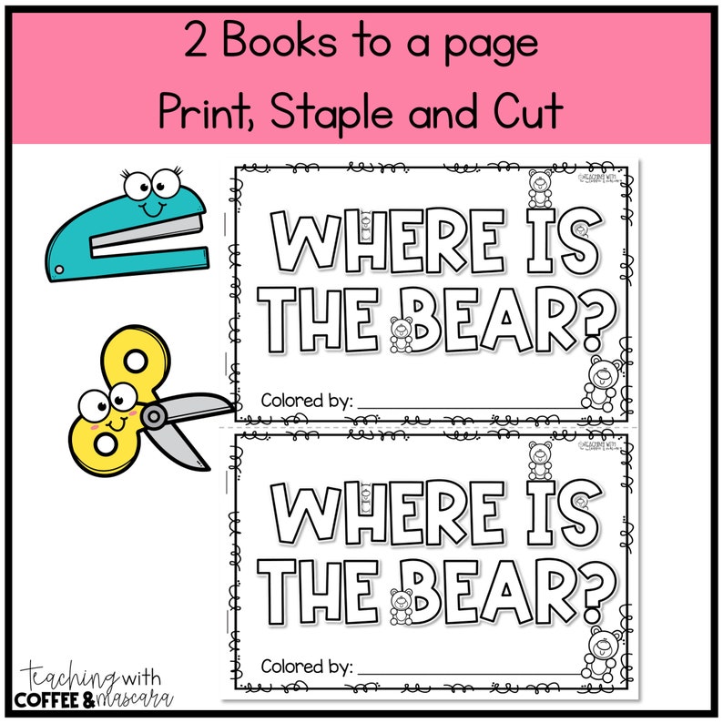 Counting Bears Positional Words Printable Activity - Etsy