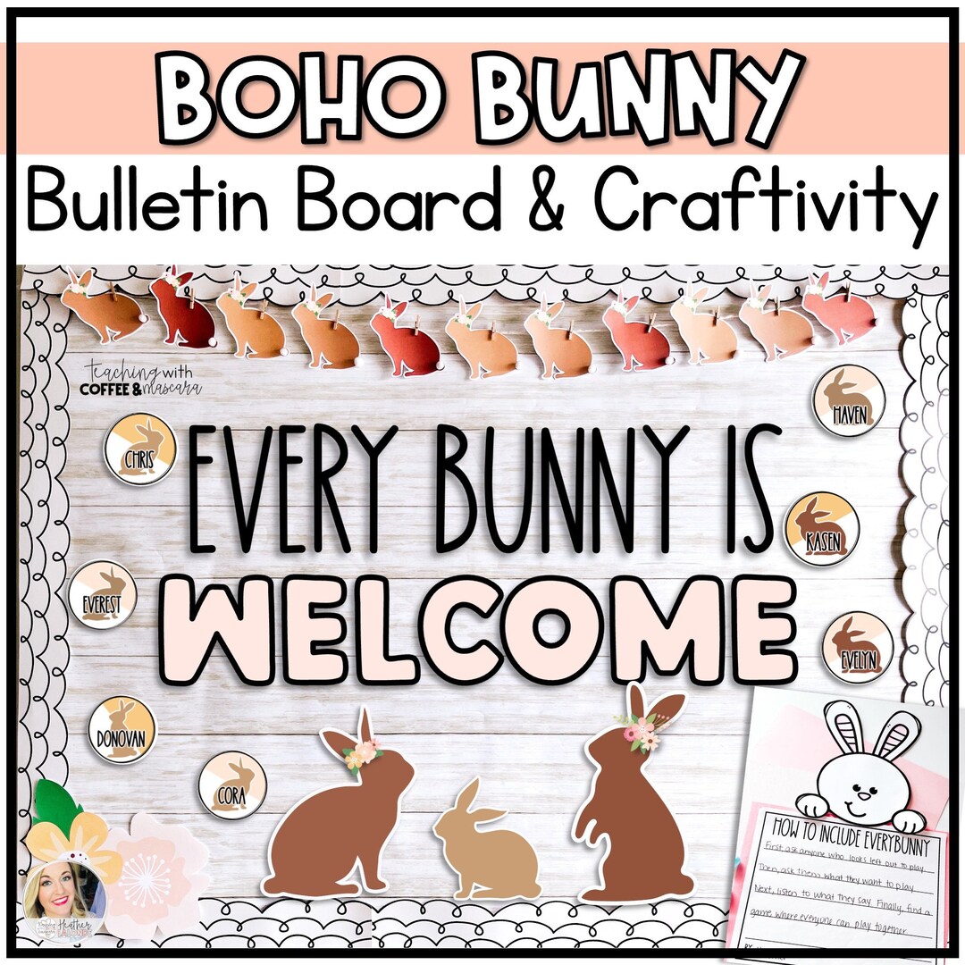 Easter Bulletin Board Kit and Craftivity - Etsy