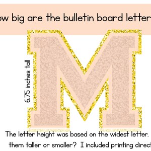 Varsity Letters | Peach | Varsity Letter PNG Alphabet | Bulletin Board ...