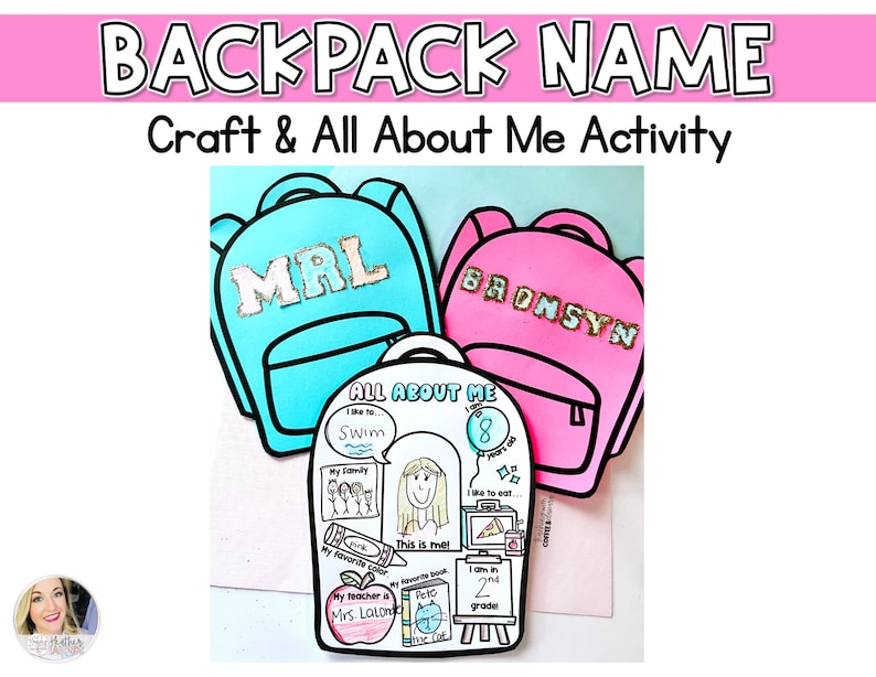 Backpack Craft | All About Me Bulletin Board and Craftivity | Welcome ...