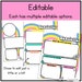 Meet the Teacher, Newsletter, and Note Templates - Editable | Rainbow ...