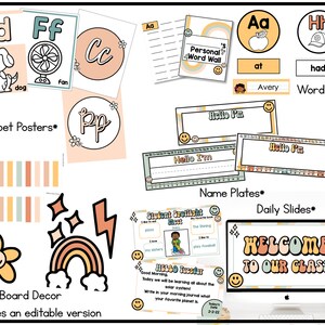 Retro Boho Classroom Decor Bundle - Etsy