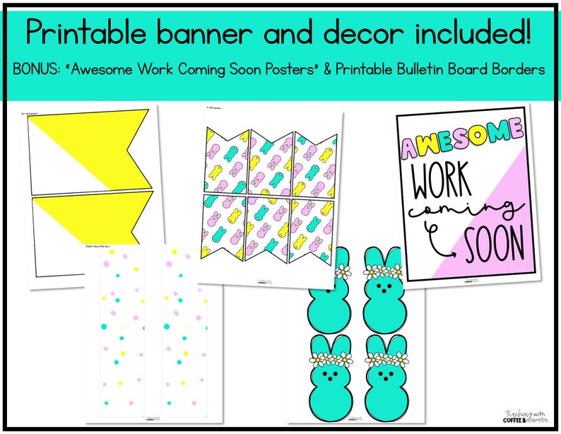 Spring Peeps Bulletin Board and Craftivity - Etsy