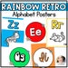 Alphabet Posters | Rainbow Cursive Alphabet | Alphabet Cards With ...