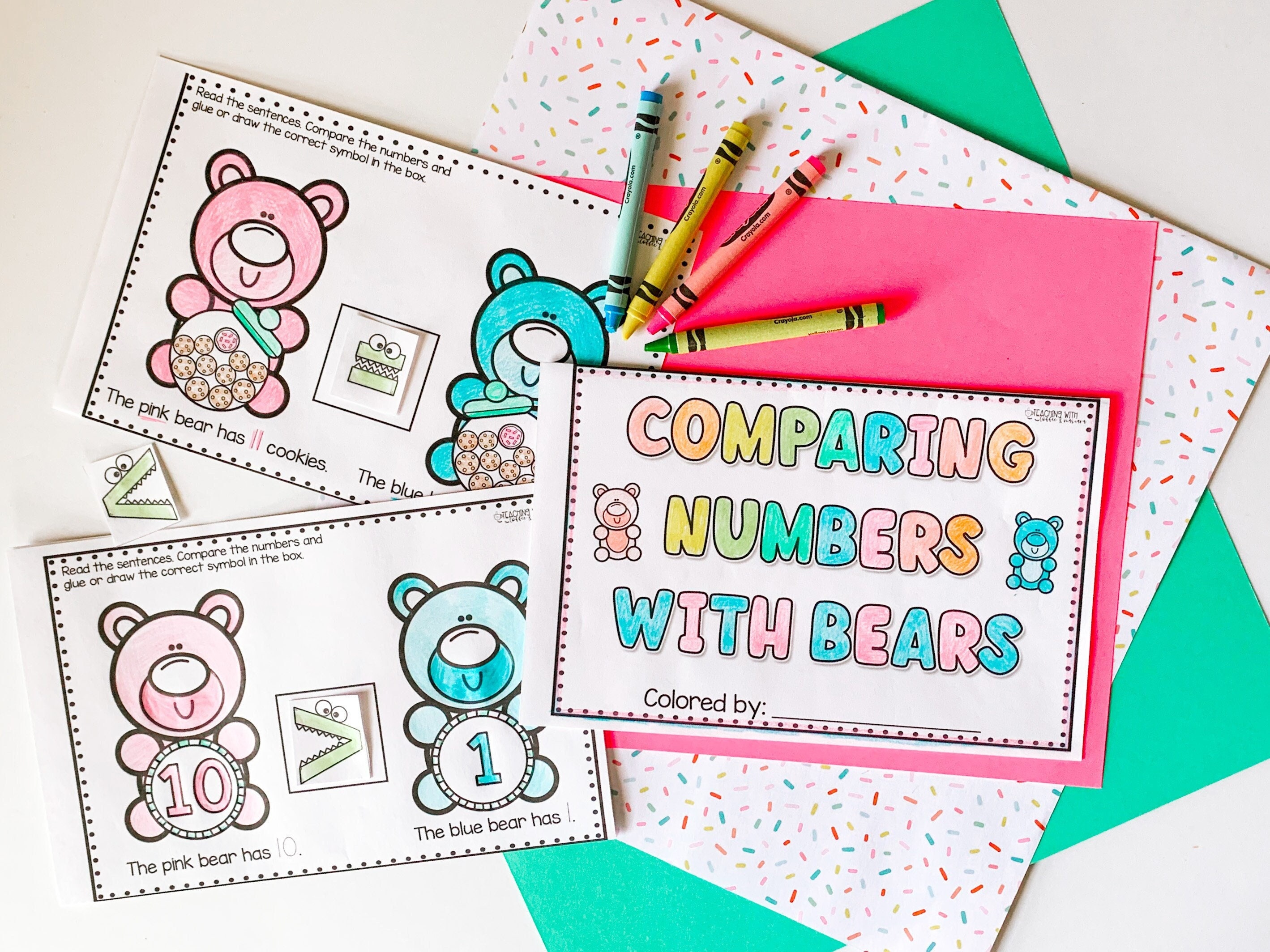 Comparing Numbers for Kindergarten and First Grade Beginning - Etsy
