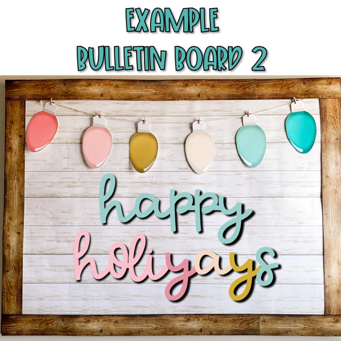 Christmas Bulletin Board or Door Kit Merry & Oh so Bright - Etsy