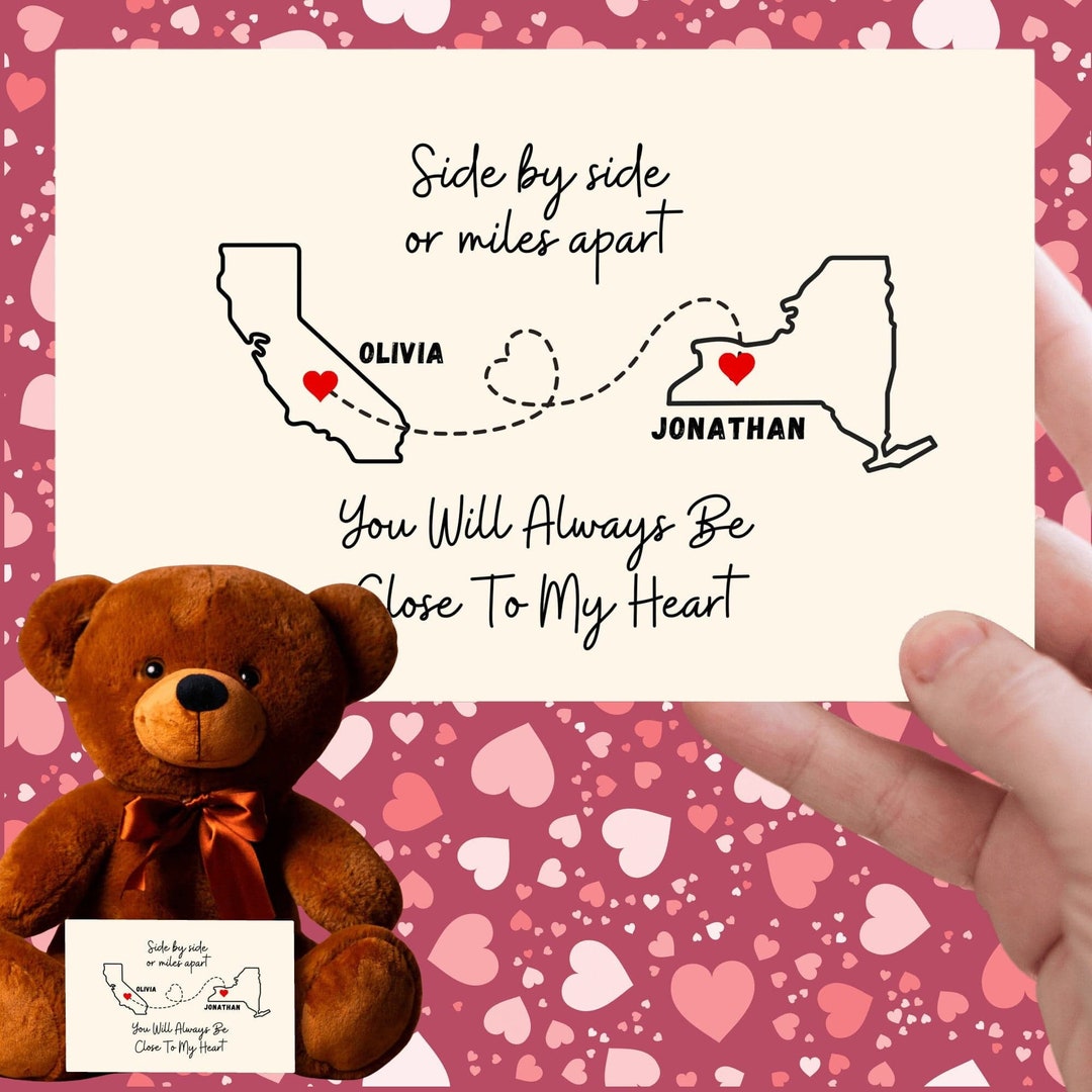 Custom Long Distance Teddy Bear Sending a Bear Hug Mother's Day ...