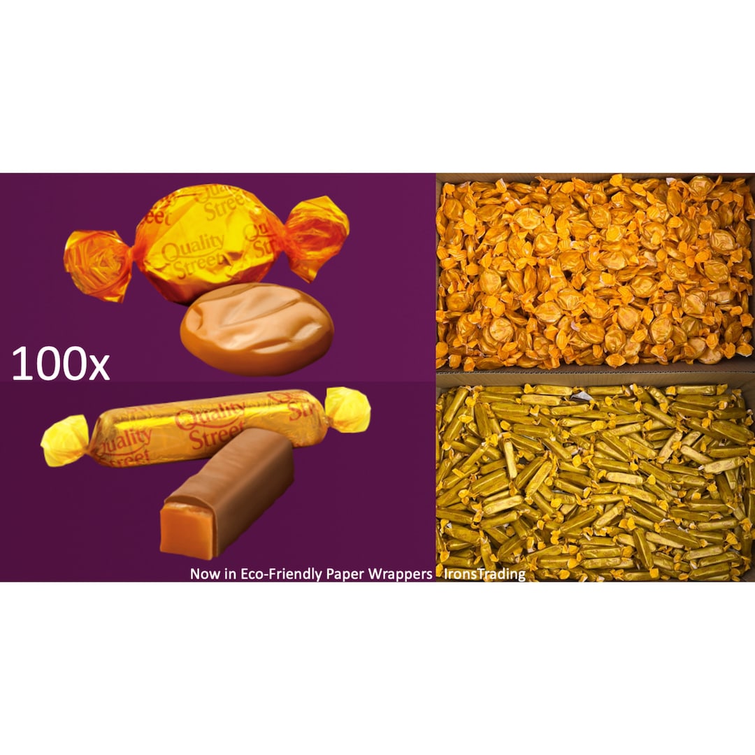 Quality Street Toffee Finger & Toffee Penny Mix X100 Flavour Dated 08/ ...