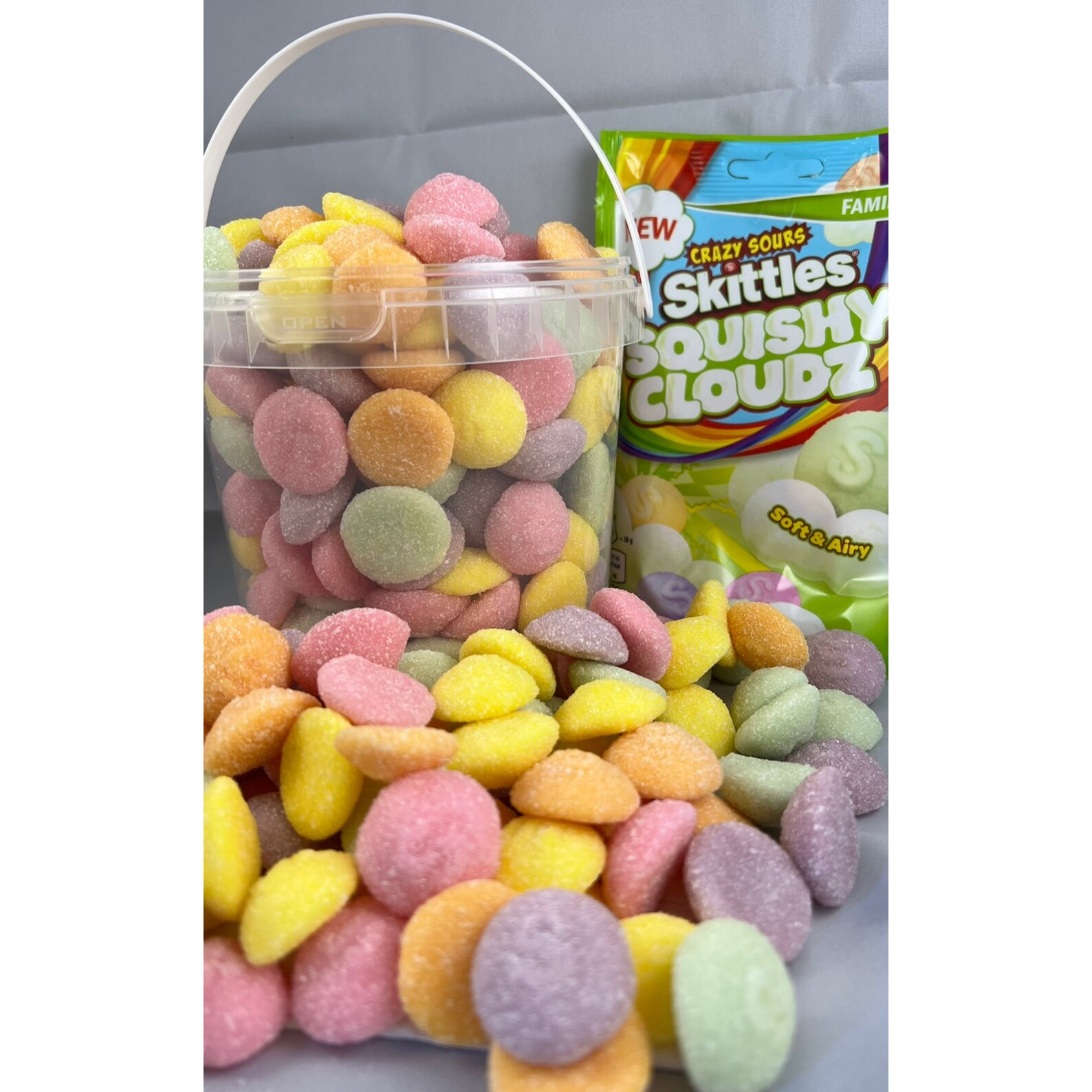 Skittles Cloudz Crazy Sours Flavour Skittles 760g Bucket Etsy Skittles Cloudz Crazy Sours Flavour Skittles 760g Bucket Etsy