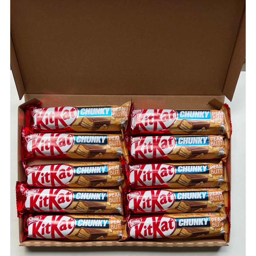 10x Kit Kat Chunky Peanut Butter Creamy 42g X 10 Bars Brand New Limited ...
