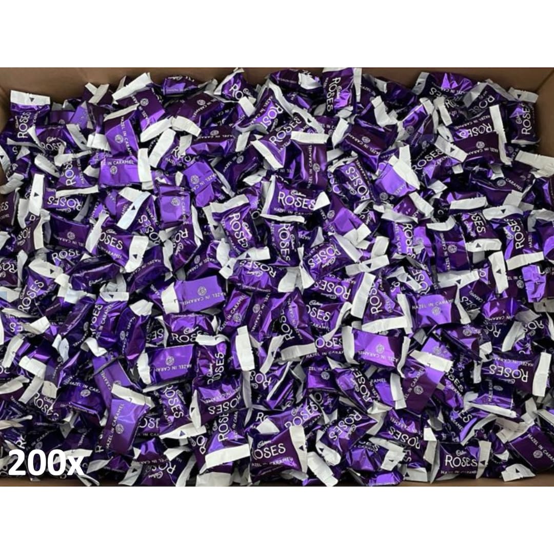 Cadbury Roses Hazel in Caramel Flavour X200 Chocolate Dated 08/2024 ...