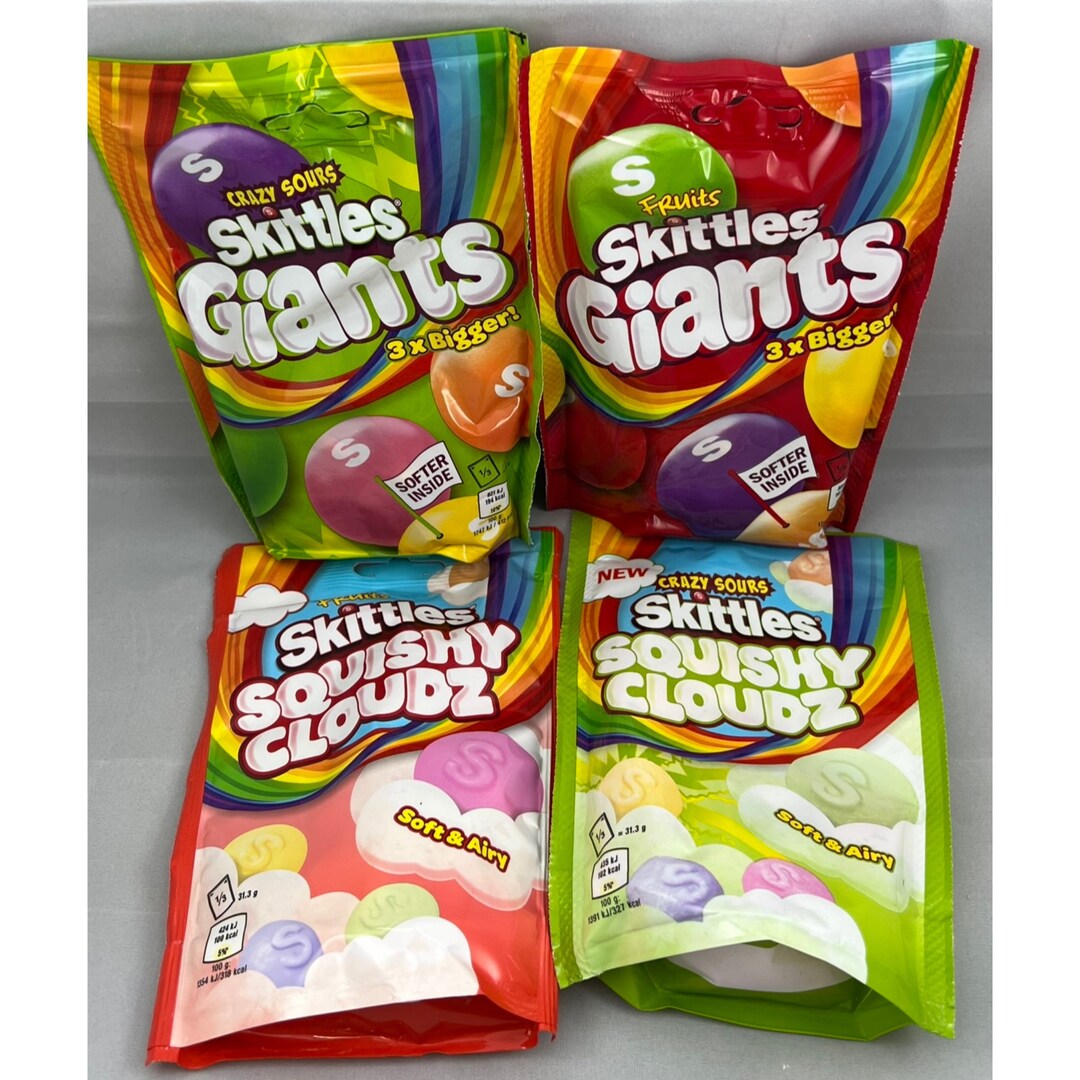 Skittles Giants & Cloudz Family Bundle 4 Bags - Etsy