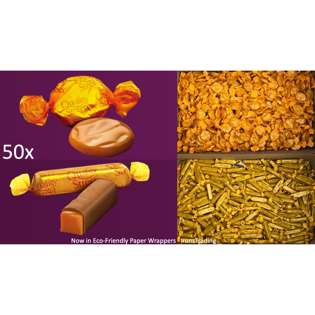 Quality Street Toffee Finger & Toffee Penny Mix X50 Flavour Dated 08/24 ...