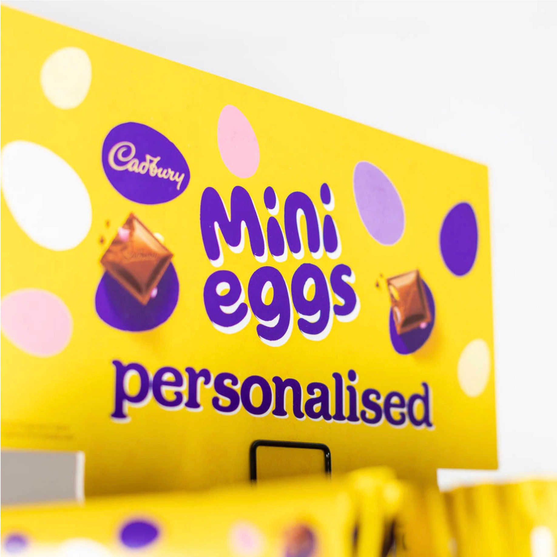 Cadbury Personalised Chocolate Mini Eggs Bar 110g Choose Your