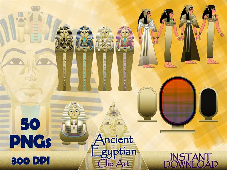 Ancient Egypt Clipart Images, Egyptian Clipart, Tutankhamun ...