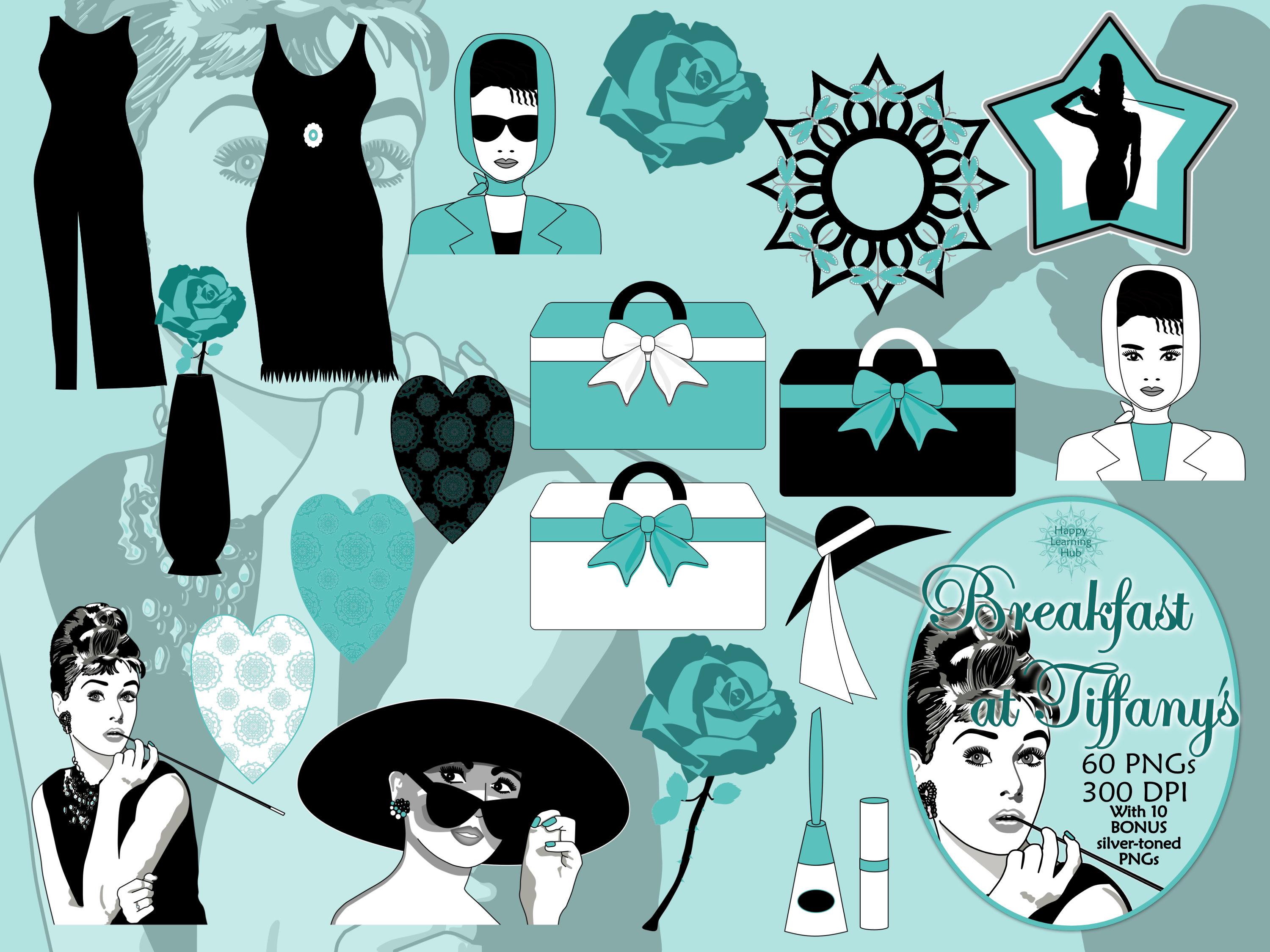 Breakfast at Tiffany's Clipart Images, Audrey Hepburn Clipart, Pngs ...