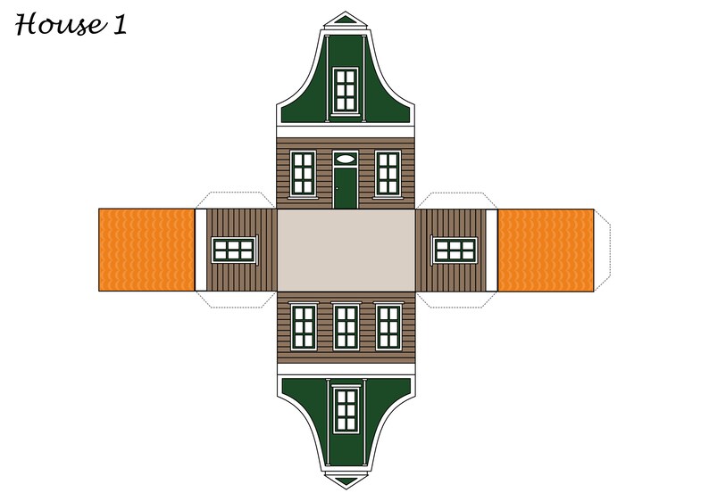 Create Your Own Tiny Dutch Paper Village Paper Houses - Etsy