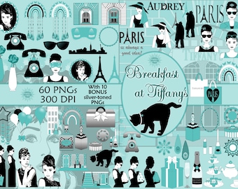 Breakfast at Tiffany's Clipart Images, Audrey Hepburn Clipart, Pngs ...