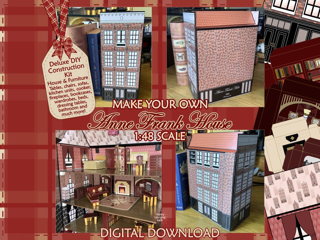 Anne Frank House 3D Construction Kit, 1:48 Scale DIY Dollhouse Kit ...