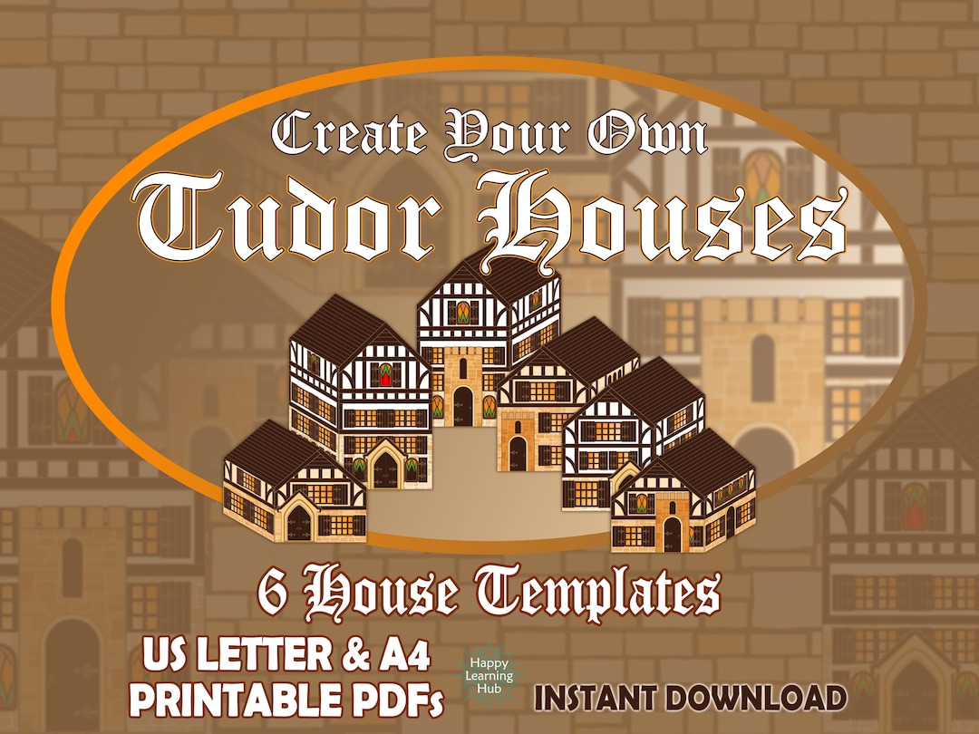 Tudor House 3D Templates, Paper Houses, Tudor Architecture, History ...
