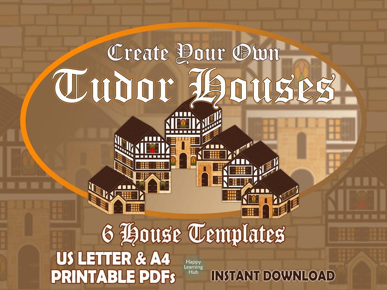 Tudor House 3D Templates, Paper Houses, Tudor Architecture, History ...