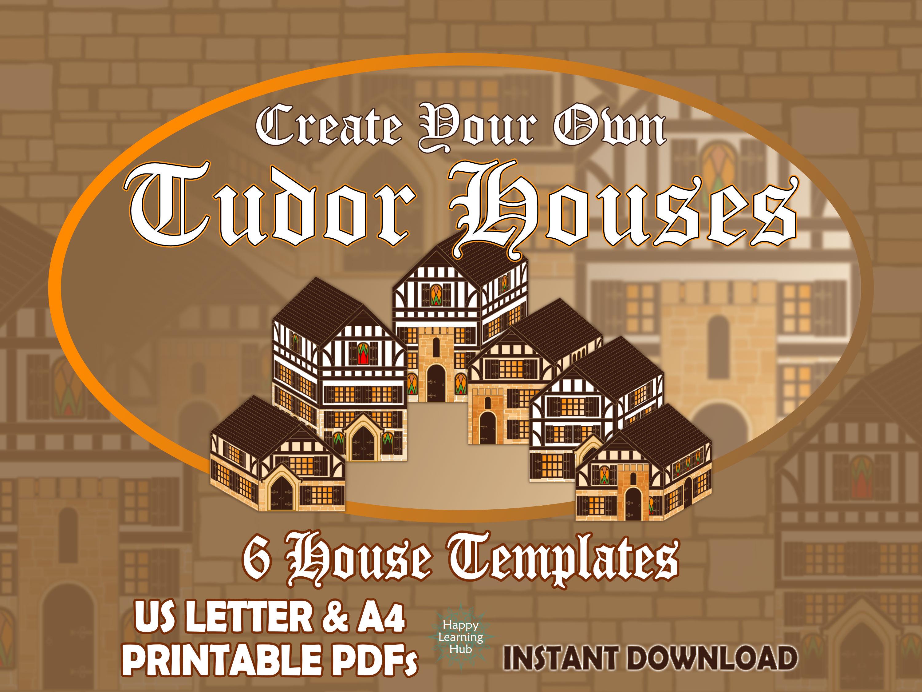 Tudor House 3D Templates, Paper Houses, Tudor Architecture, History ...