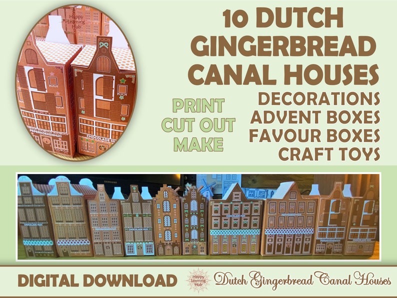 Printable Canal Houses of Amsterdam Printable Dutch - Etsy