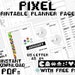 Pixel Planner, Printable Planner Pages, Year in Pixels, 2024 Calendar ...