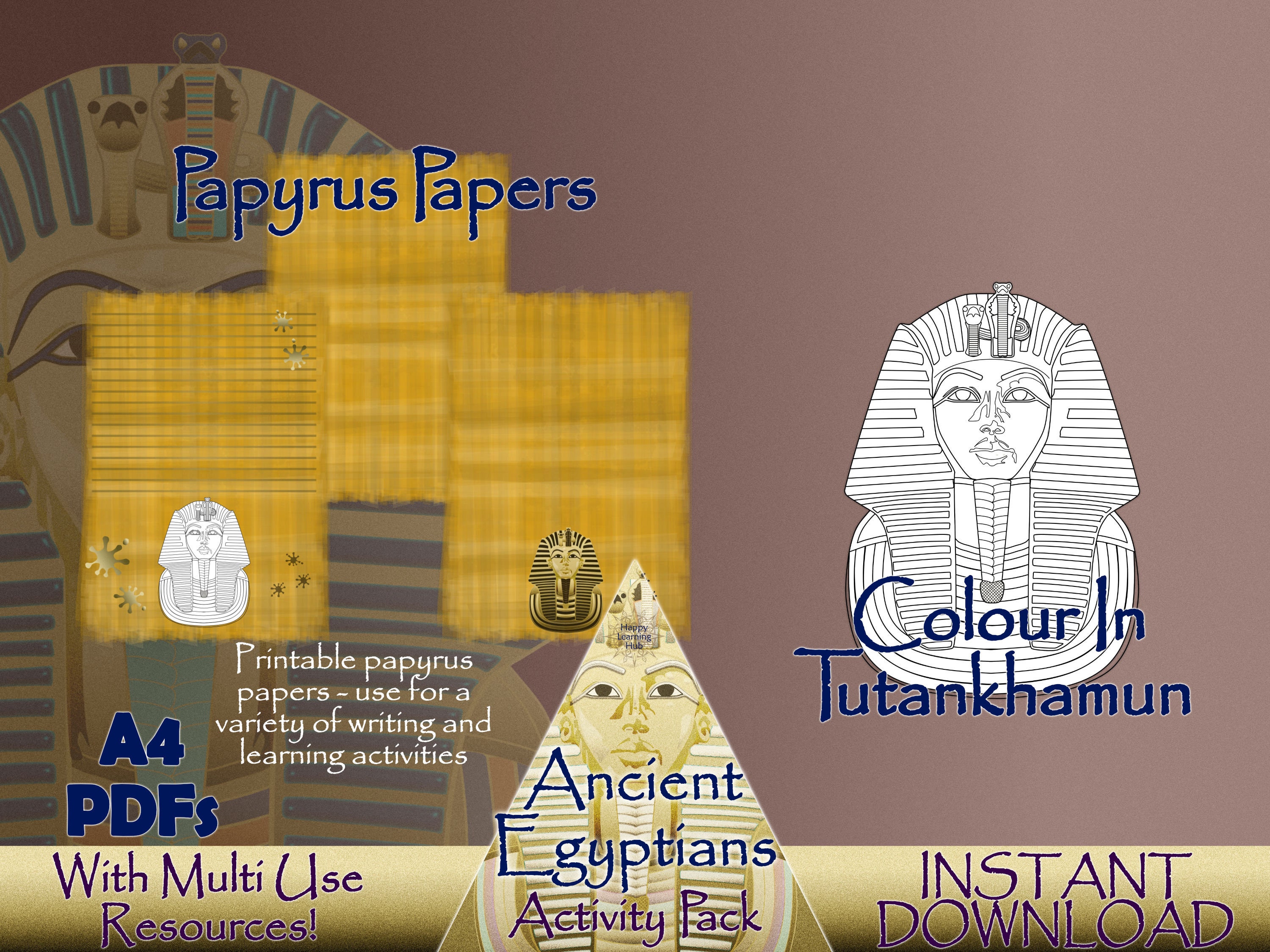 Ancient Egyptian Activity Pack, Egyptian Construction Kit, Sarcophagus ...