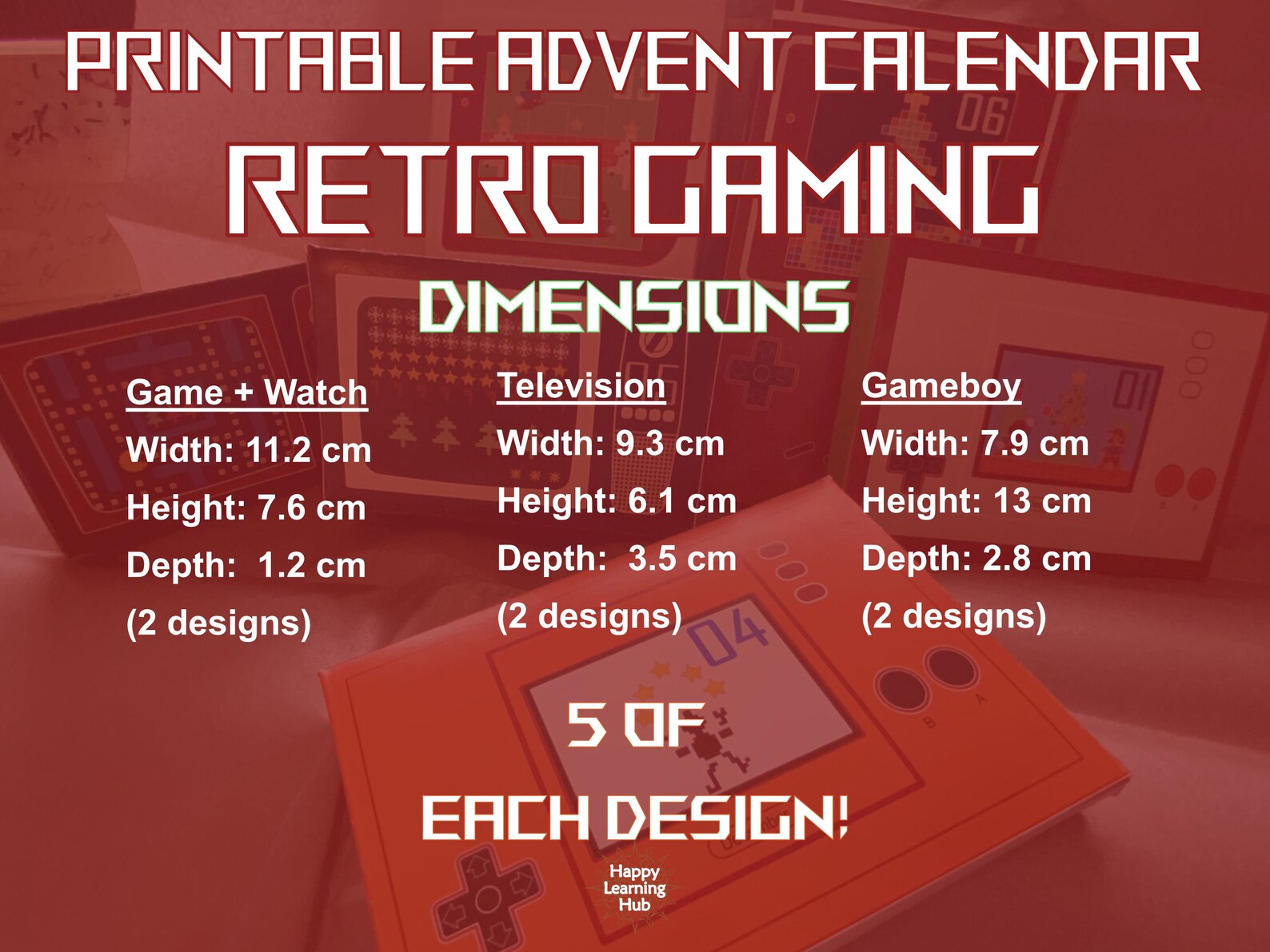 Printable Advent Calendar Boxes, Novelty Advent Calendar, DIY Christmas ...