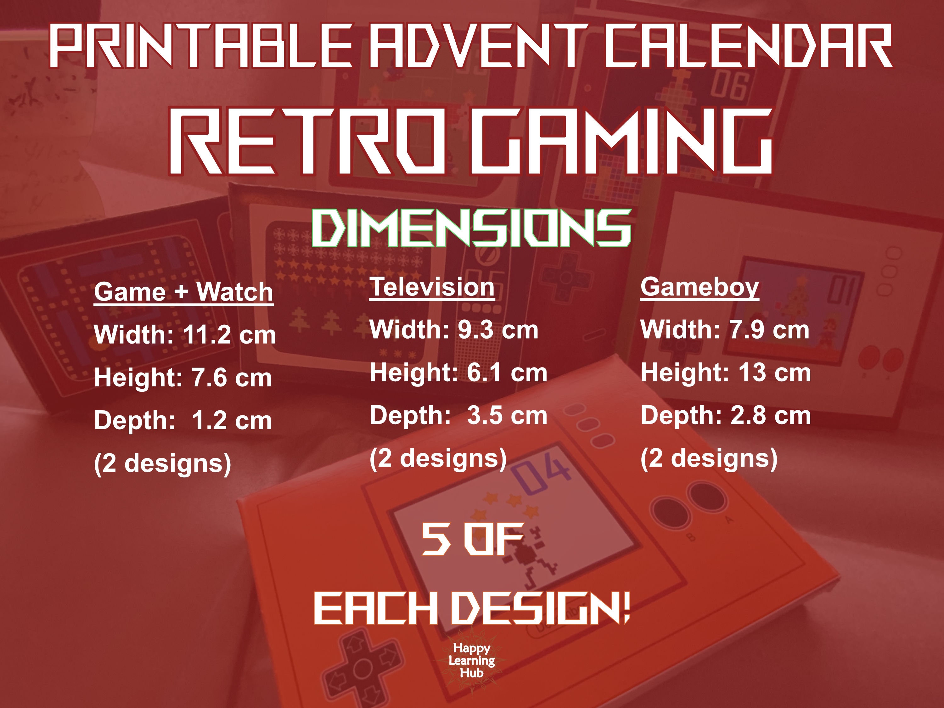 Printable Advent Calendar Boxes, Novelty Advent Calendar, DIY Christmas ...