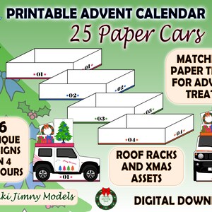 Printable Advent Calendar, DIY Advent Calendar, Kids Craft Advent ...