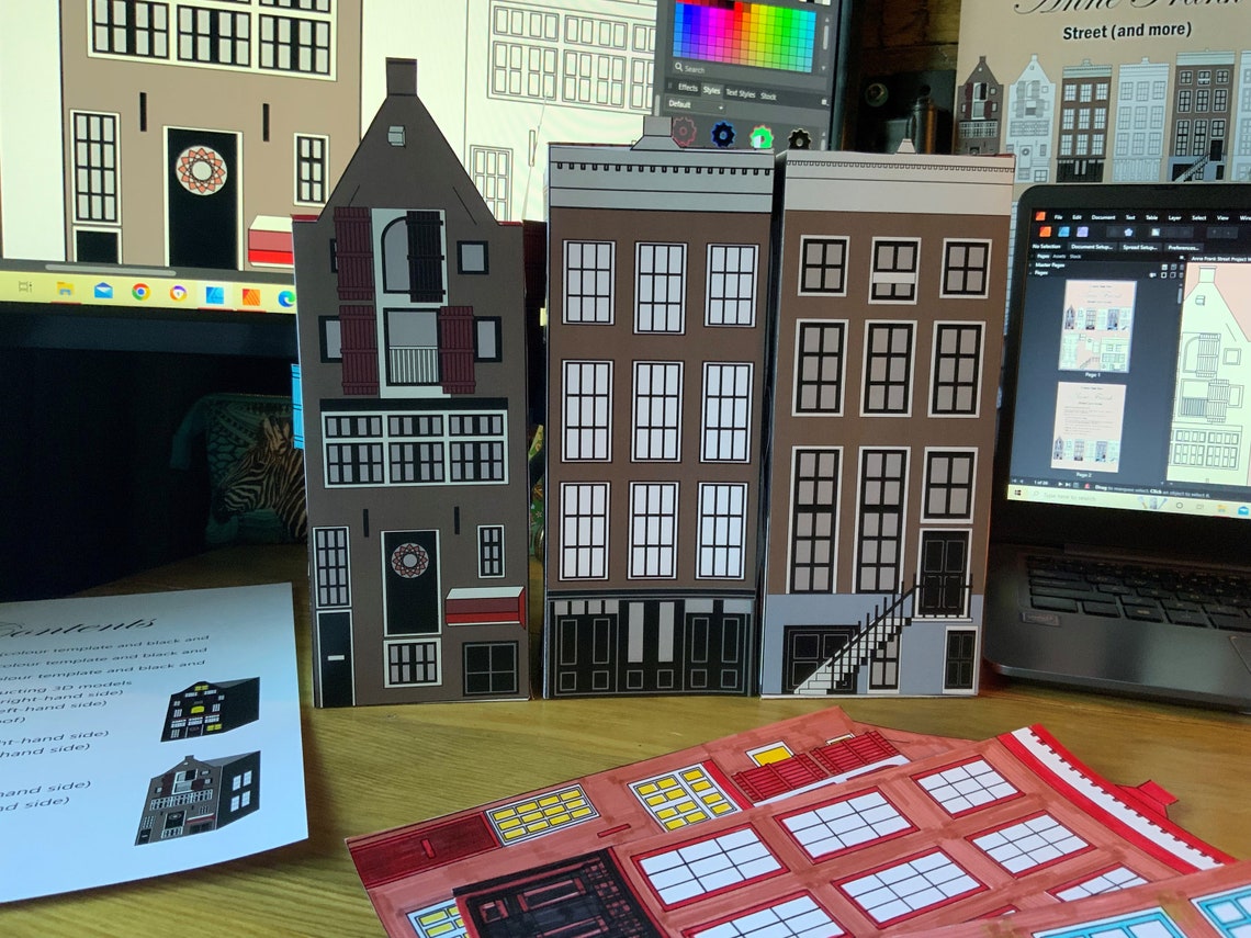 Create Your Own Anne Frank Street Dutch Paper Houses Digital - Etsy