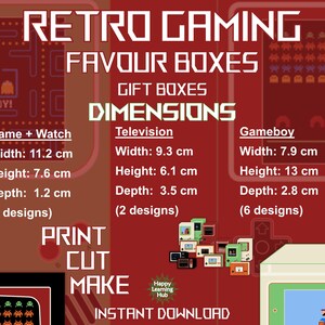 Printable Favour Boxes, Gaming Party Favours, Printable Boxes, Treat ...
