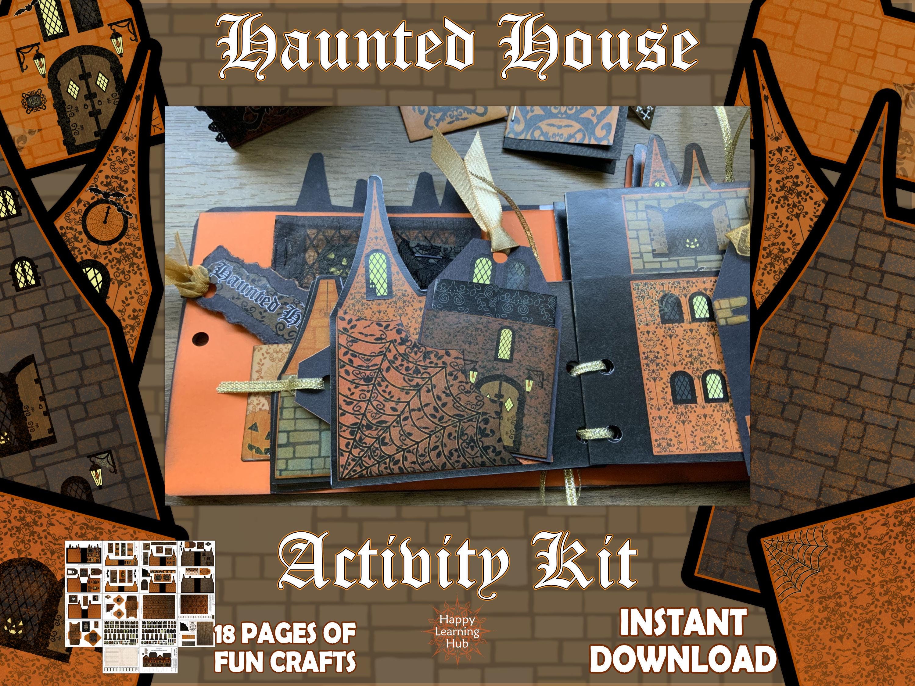 Halloween Activity Kit, Haunted House Printable, Junk Journal, Trick or ...