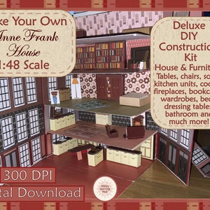 Anne Frank House 3D Construction Kit 1:48 Scale DIY Dollhouse - Etsy