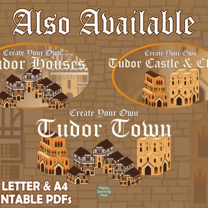 Tudor House 3D Templates, Paper Houses, Tudor Architecture, History ...