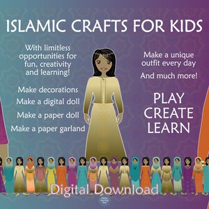 Islam Printable Crafts for Kids, Islamic Art Printable, Clipart ...