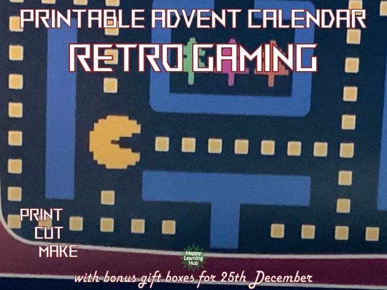 Printable Advent Calendar Boxes, Novelty Advent Calendar, DIY Christmas ...