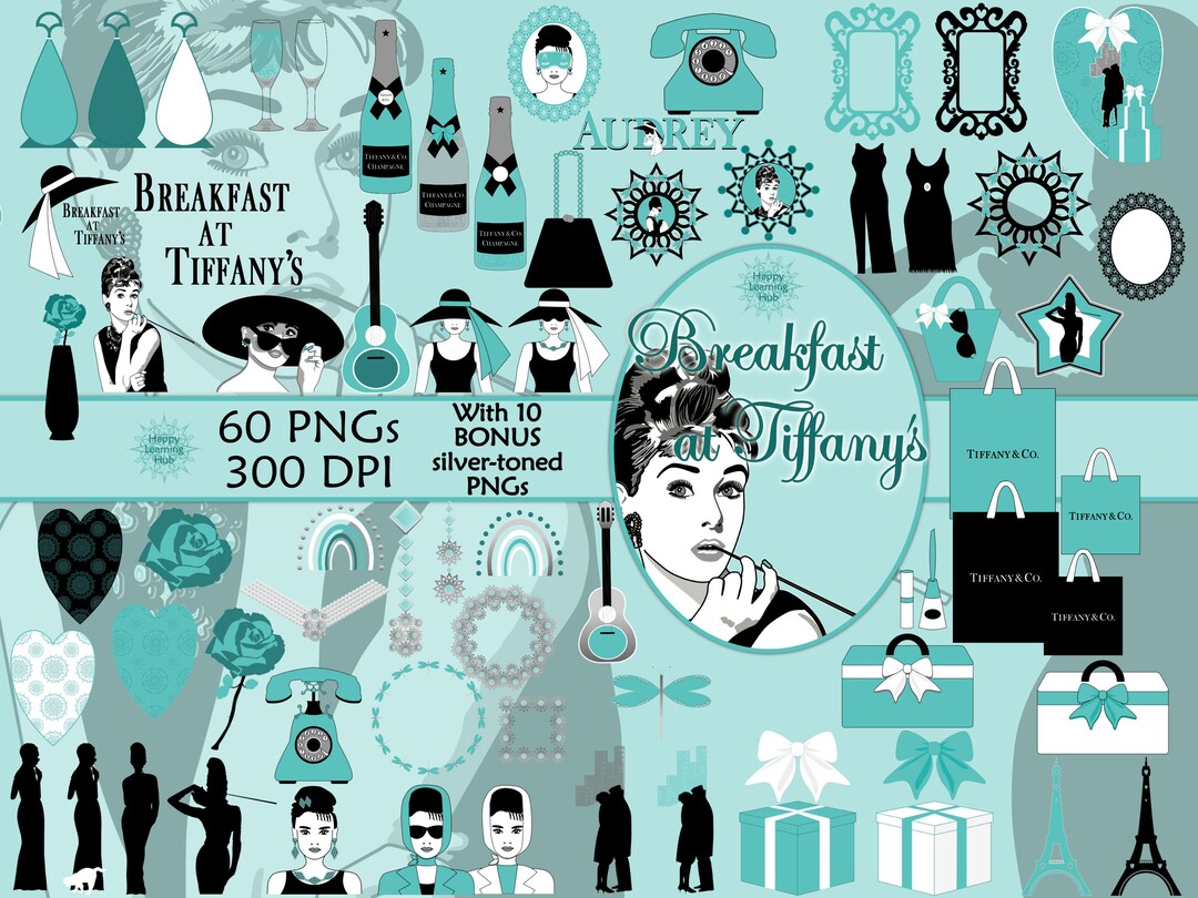 Breakfast at Tiffany's Clipart Images, Audrey Hepburn Clipart, Pngs ...