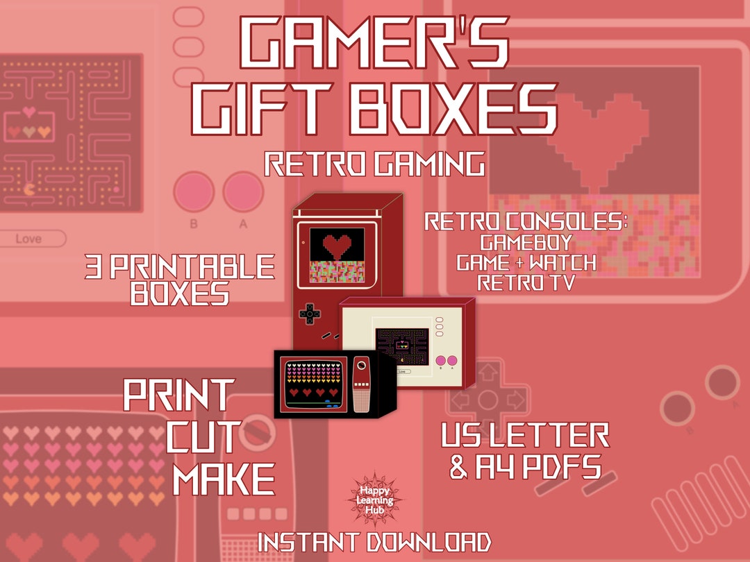 Printable Gift Boxes, Printable Favour Bags, Party Supplies, Novelty ...