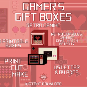 Printable Gift Boxes, Printable Favour Bags, Party Supplies, Novelty ...