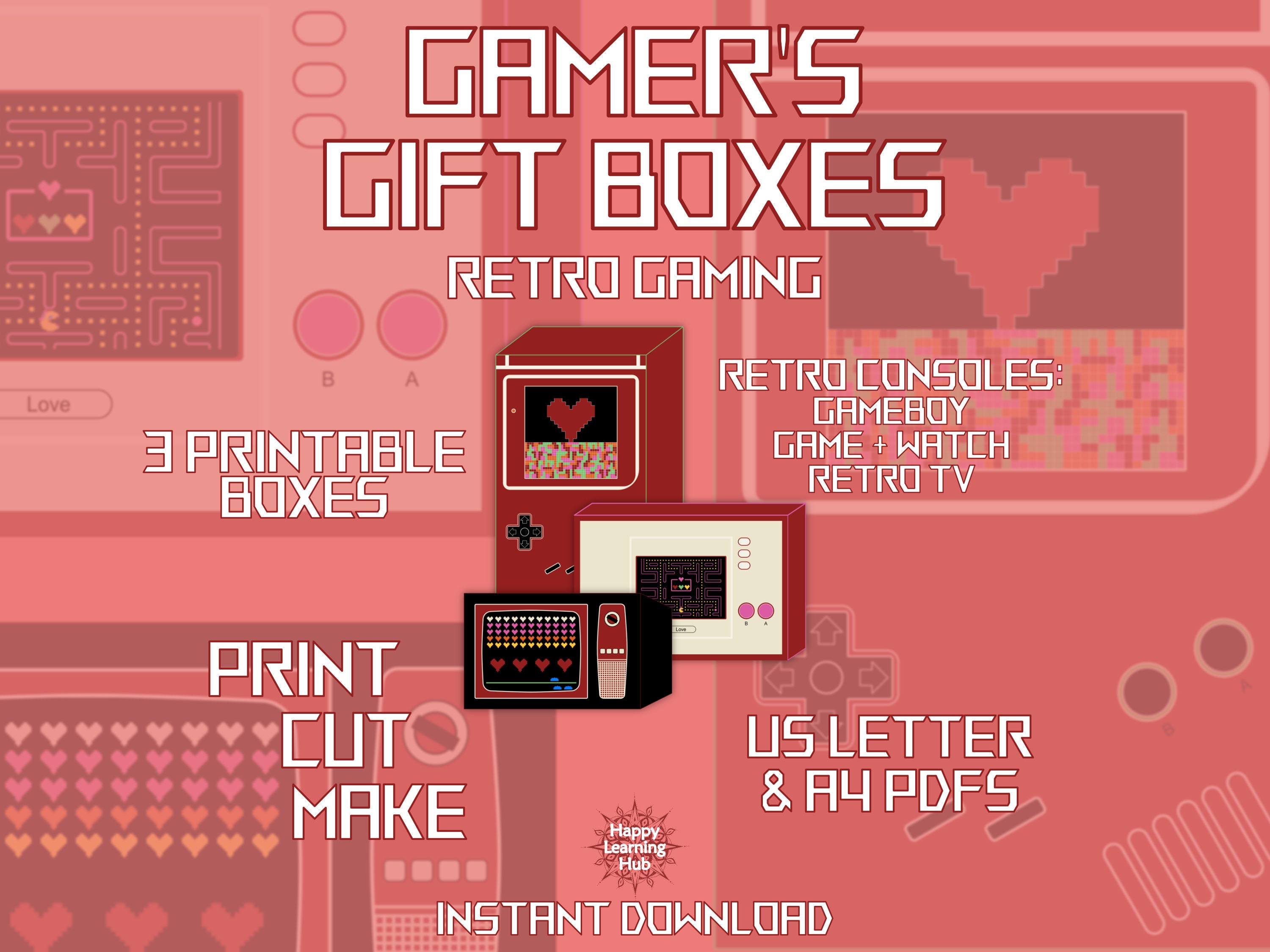 Printable Gift Boxes, Printable Favour Bags, Party Supplies, Novelty ...