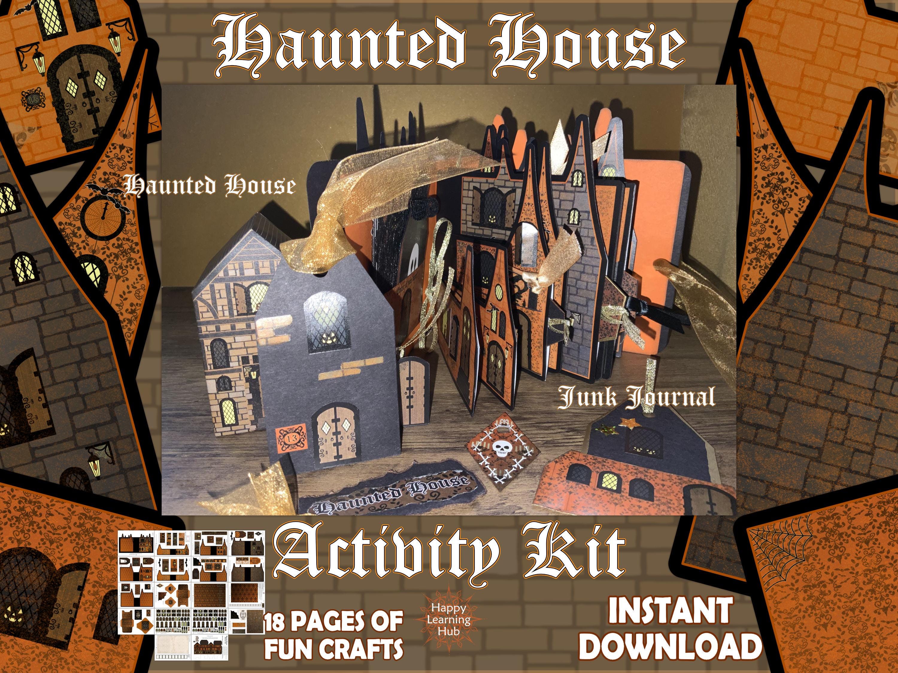 Halloween Activity Kit, Haunted House Printable, Junk Journal, Trick or ...