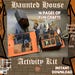 Halloween Activity Kit, Haunted House Printable, Junk Journal, Trick or ...