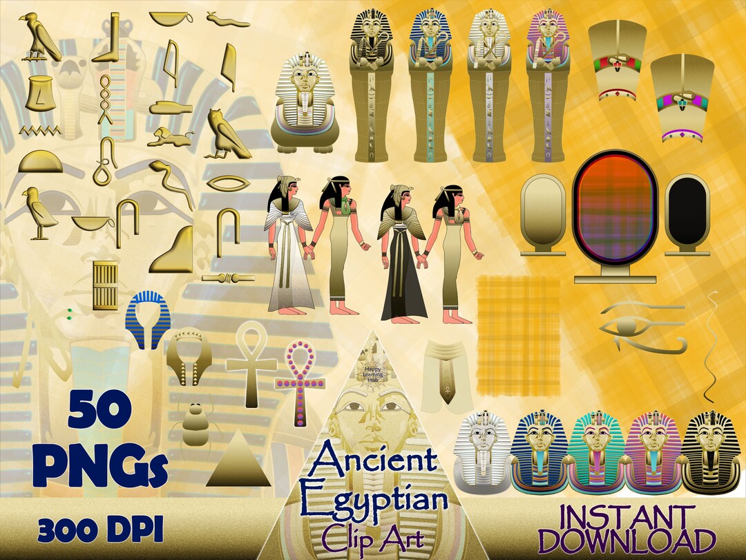 Ancient Egypt Clipart Images, Egyptian Clipart, Tutankhamun ...