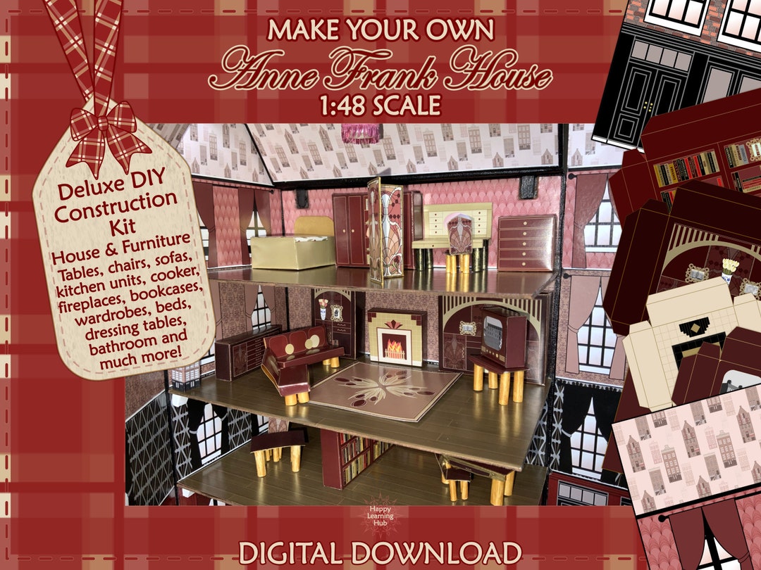Anne Frank House 3D Construction Kit, 1:48 Scale DIY Dollhouse Kit ...