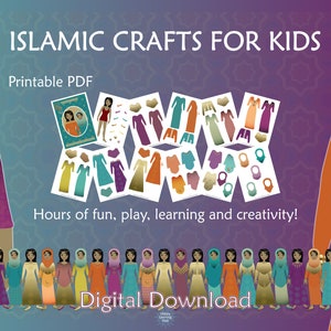 Islam Printable Crafts for Kids, Islamic Art Printable, Clipart ...
