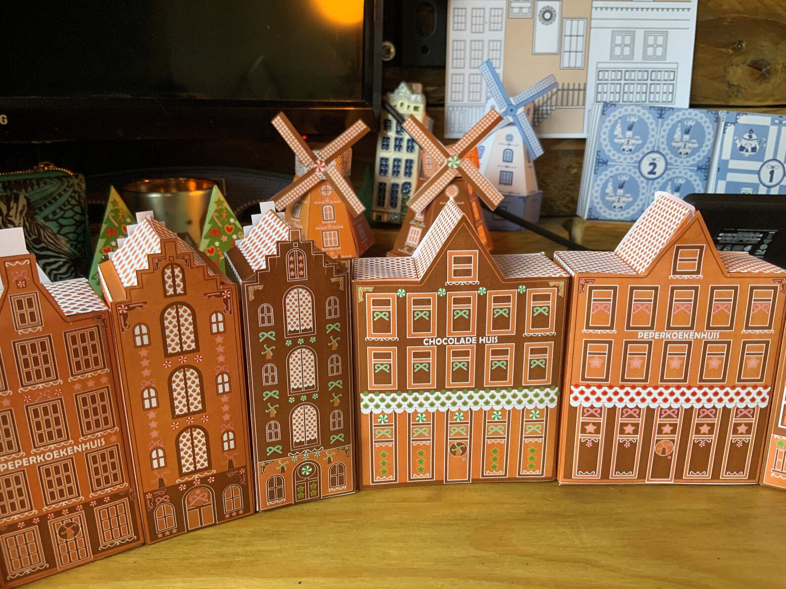 Printable Canal Houses of Amsterdam, Printable Dutch Gingerbread ...